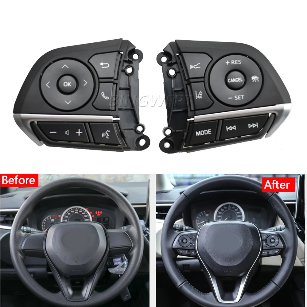 Multi-Media Steering Wheel Control Switch Button For Toyota Corolla ...