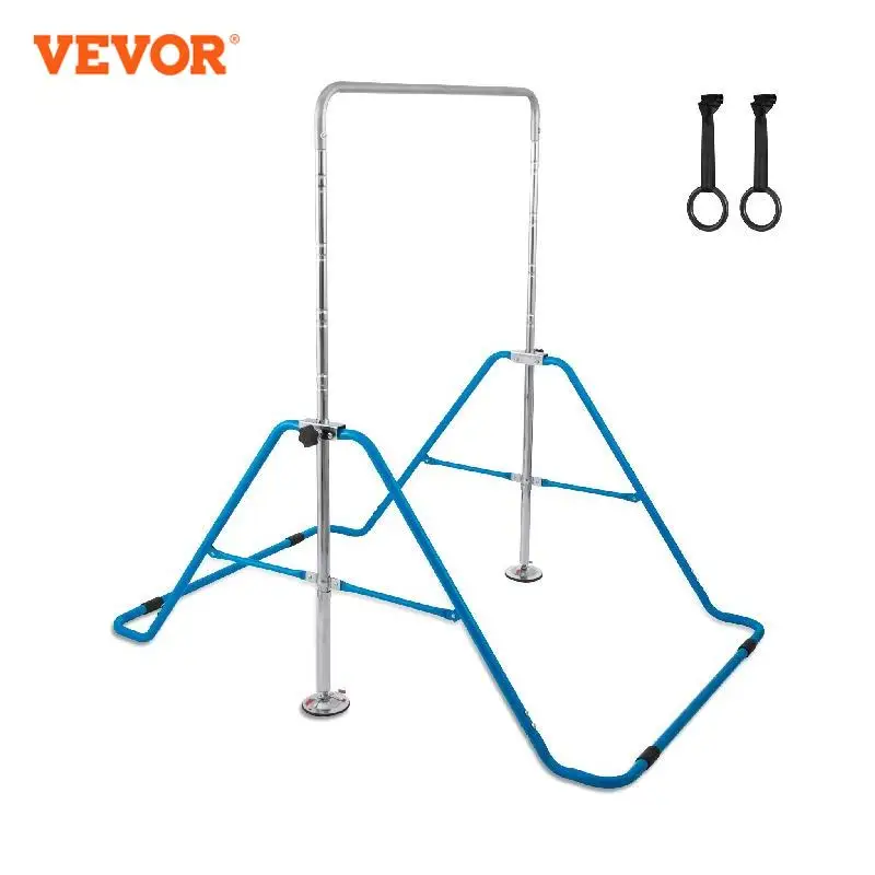 VEVOR Blue Pink Gymnastics Bar Gymnastics Bars with Loop Kids Kip ...