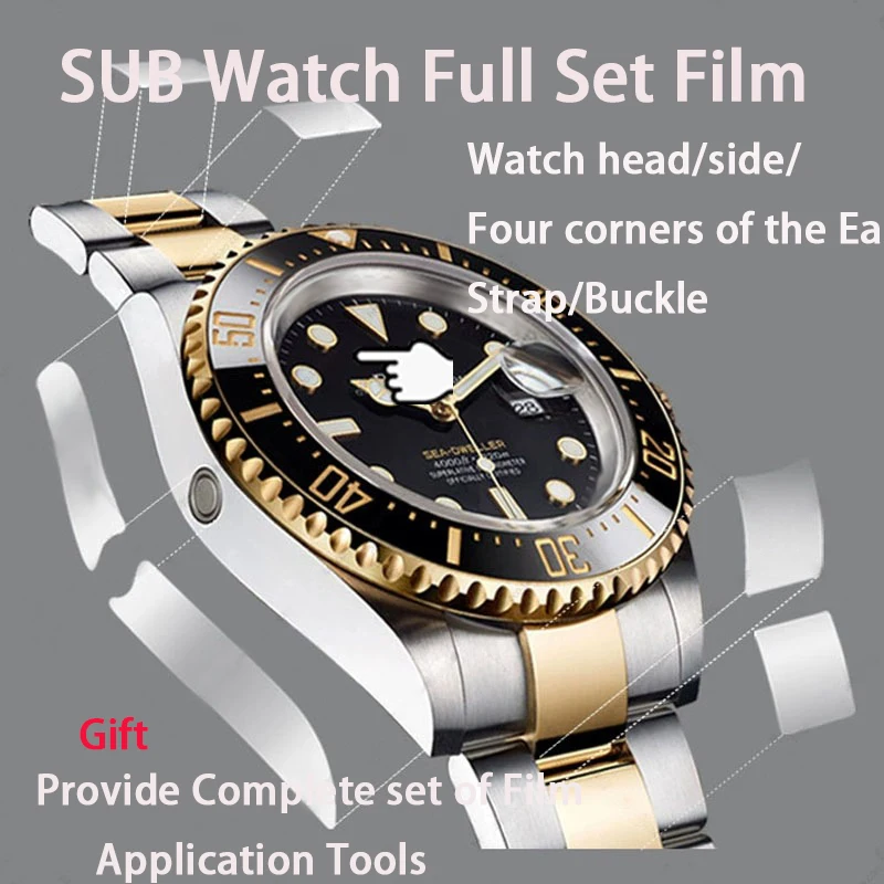 Watch-Film-Back-Cover-Film-Protective-Film-Suitable-for-Rolex-Gold-Blue ...