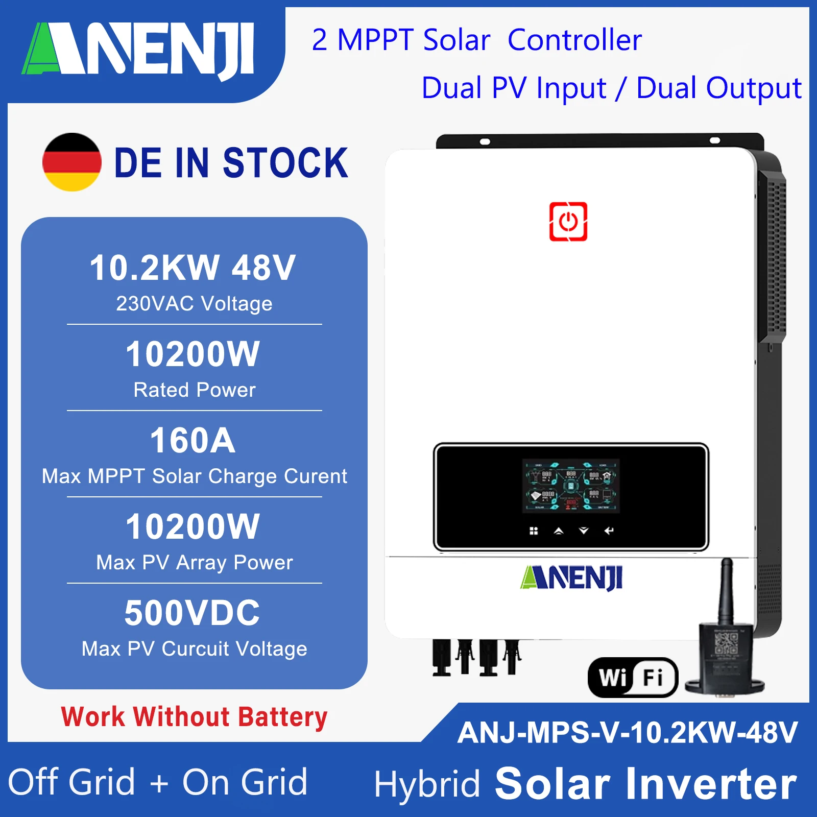 55kw 48v hybrid solar inverter mppt 5kva solar inv | 55kw 48v hybrid ...
