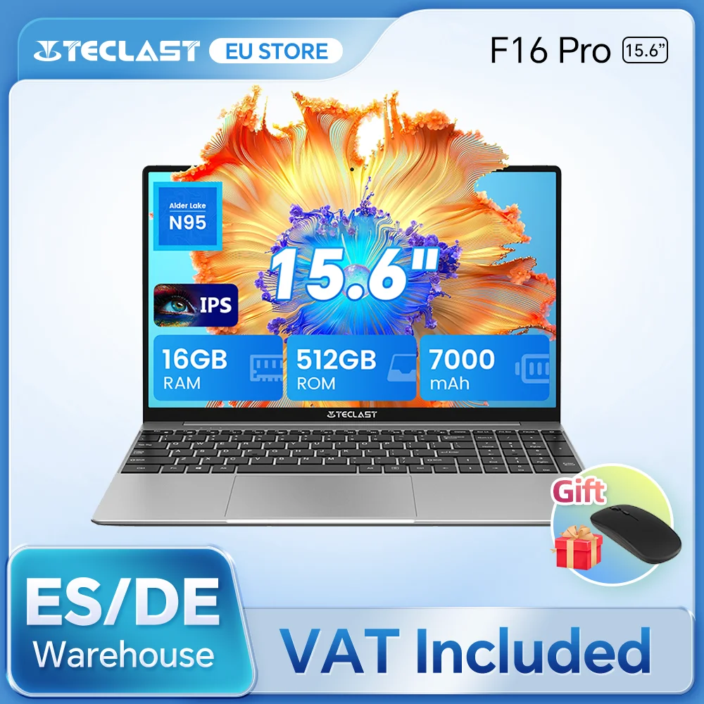 Teclast F16 Pro Laptop, Windows 11 Pro Computer, Intel N95 CPU, F16Pro ...