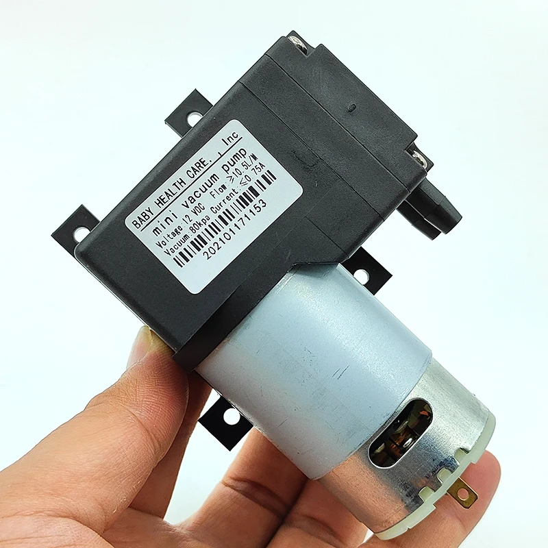 Dc12v 10.5l/m 80kpa大型フロー高圧真空ポンプ負圧吸引ダイヤフラムポンプ付き| | - AliExpress