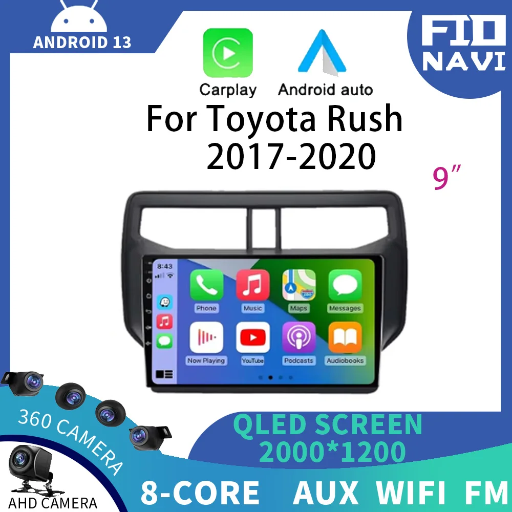 Android-13-Car-Radio-For-Toyota-Rush-2017-2020-Multimedia-Stereo-Video ...
