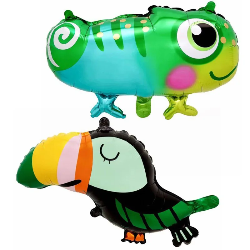 Tropical-Wild-Bigcan-Aluminum-Film-Balloon-Decorative-Chameleon-Balloon ...