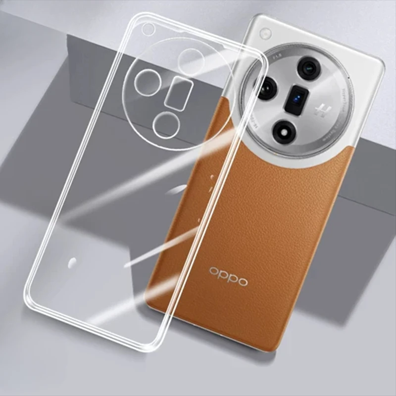 For-OPPO-Find-X7-Ultra-Clear-Transparent-Soft-TPU-Silicone-Case-Cover ...