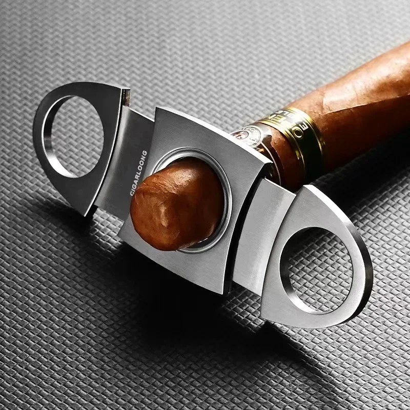 Luxury-Cigar-Cutter-Stainless-Steel-Metal-Classic-Cutter-Cigar-Scissors ...