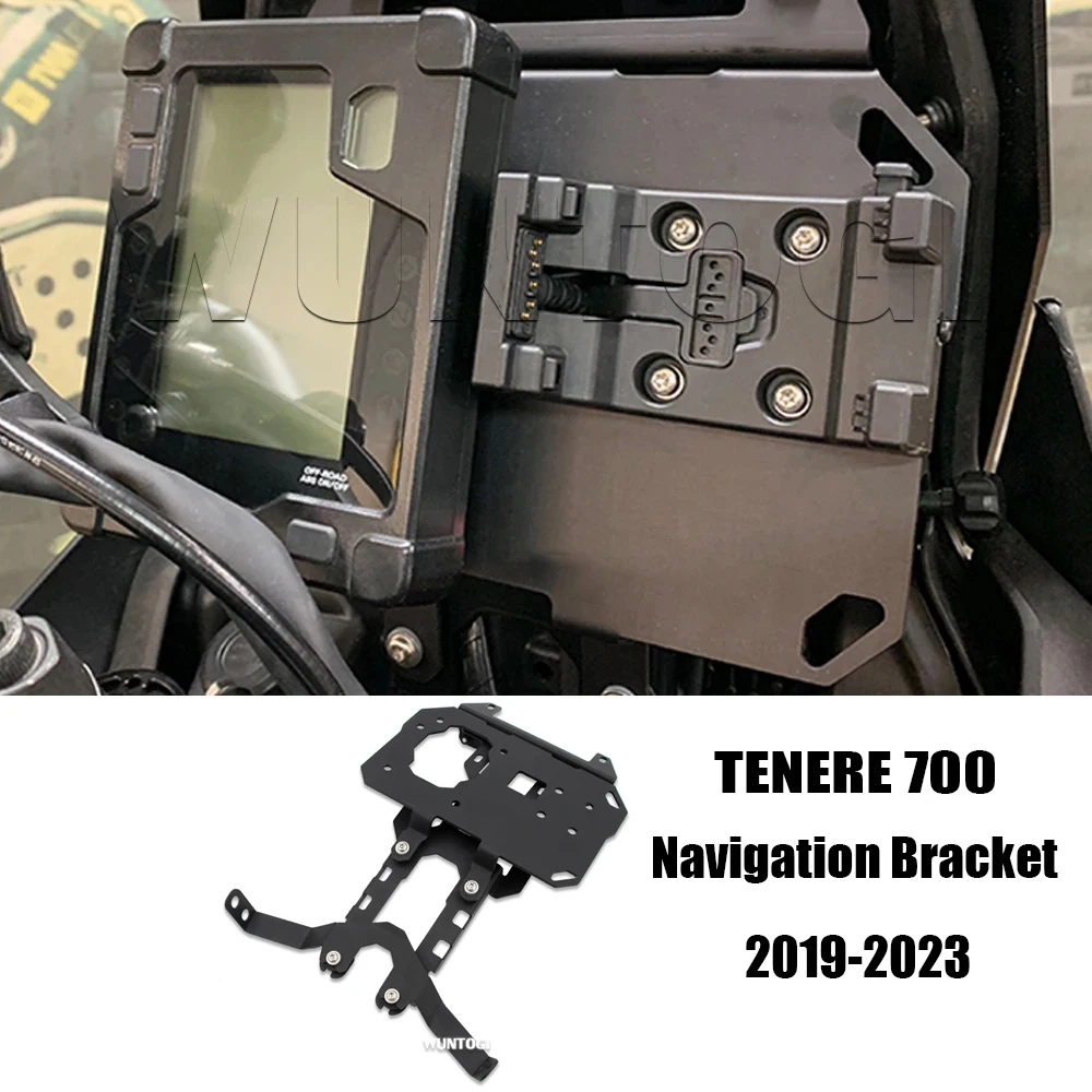 Motorcycle Phone Holder GPS Navigation Bracket Monitor Base For Yamaha ...