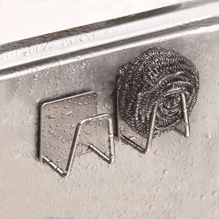 EW Household Stainless Steel Sponge Rack Kitchen Punch Free Sink Rag ...