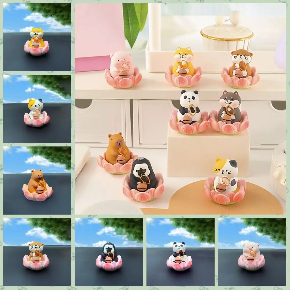 Popular-Buddha-Style-Good-Luck-Lotus-Wood-Fish-Pig-Car-Ornaments-Cute ...