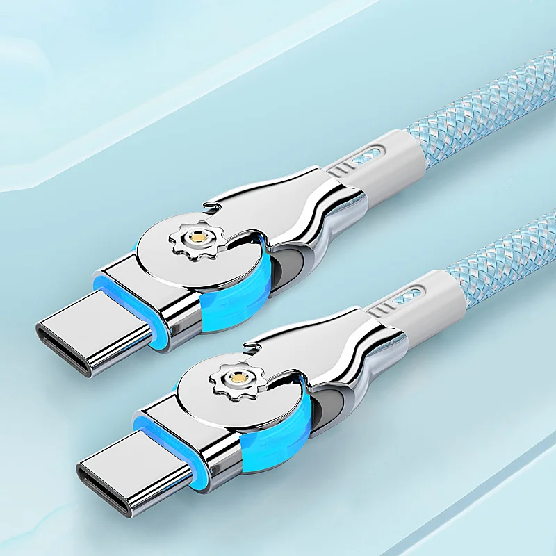 Double-Head-Type-c-Double-Elbow-Rotatable-PD65W-Super-Fast-Charging ...