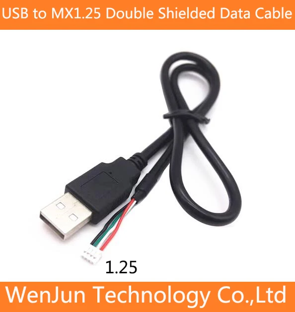 USB to MX1.25 terminal wire USB to 1.25mm 4pin Double Shielded data ...