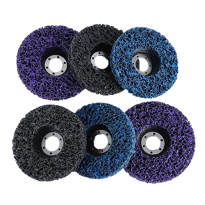 Disco de rueda de pulido con solapa de fibra de nailon, morado, negro ...