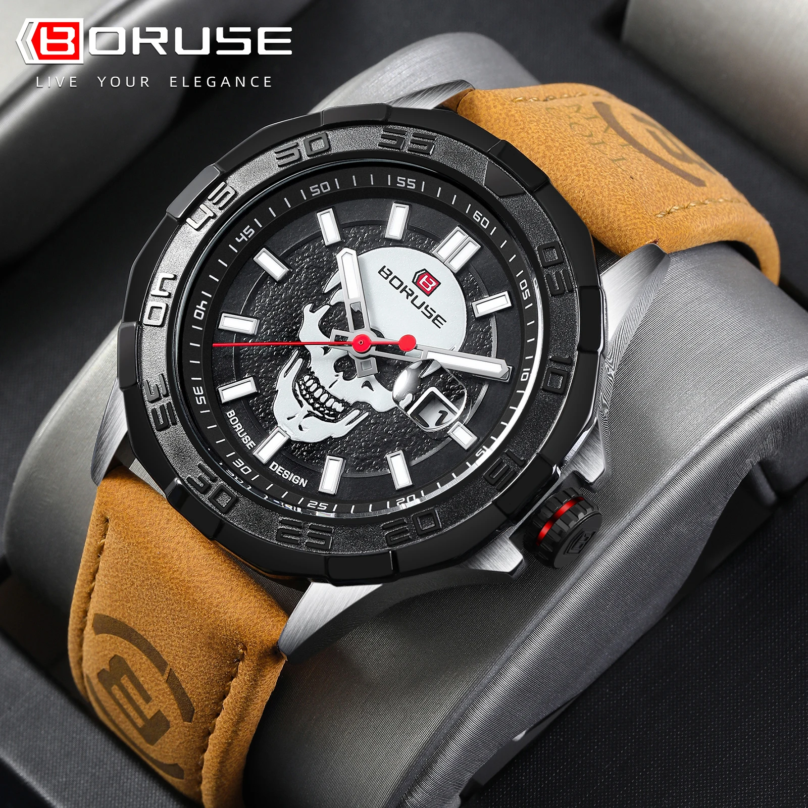 BORUSE-Mens-Watches-Top-Brand-Luxury-High-Quality-Leather-Sport ...