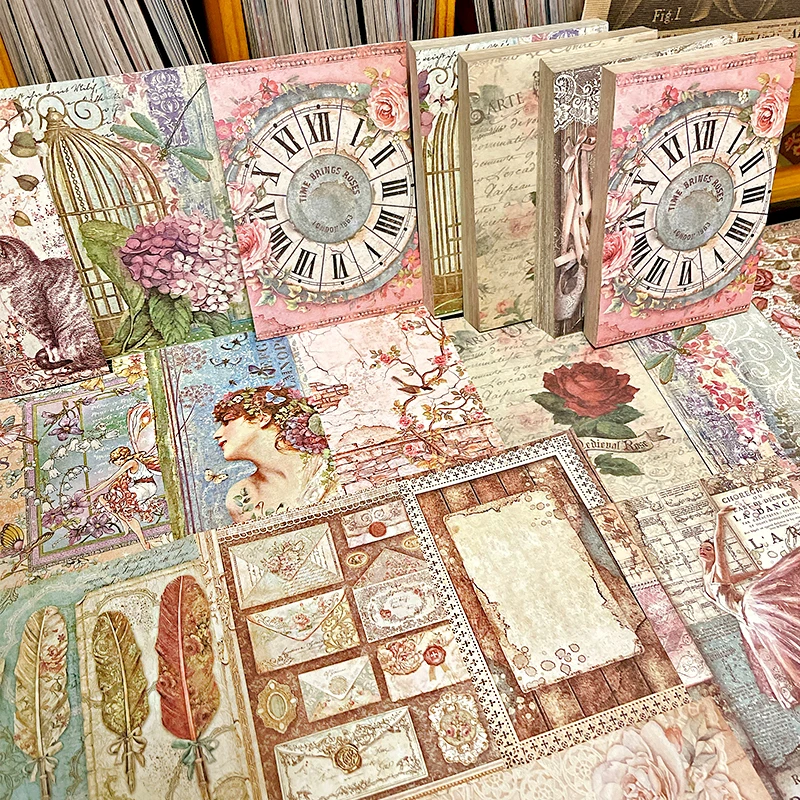 Panalisacraft-5-Styles-of-100-sheets-vintage-patterned-paper ...