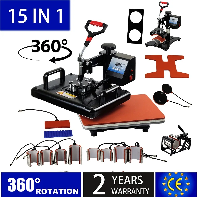 15 In 1 Heat Press Machine,Sublimation Printer/Heat Transfer Machine ...