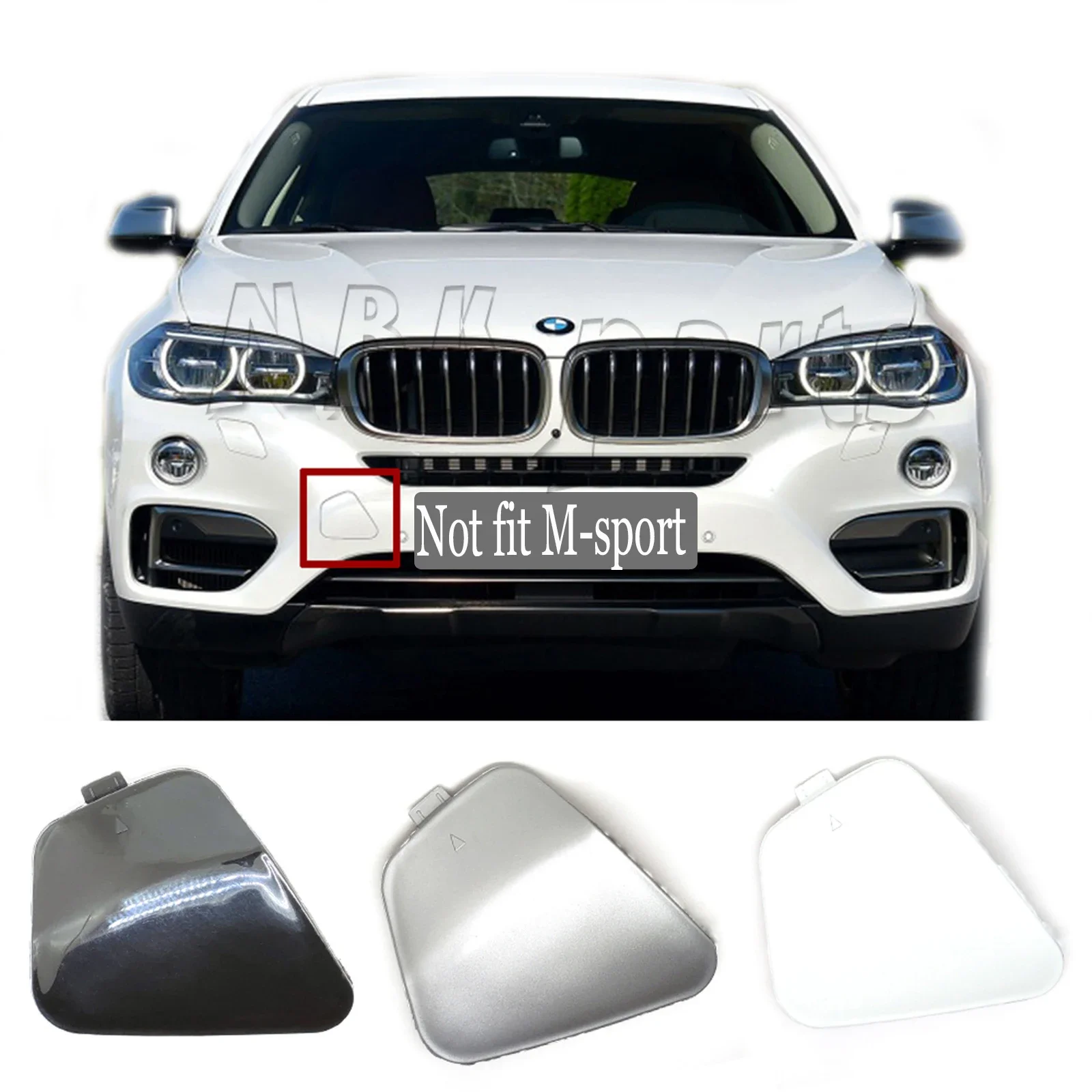 Fit 14-18 BMW X6 F16 28iX 30dX 35i 35iX 40dX 50iX SAV Front Tow Cover ...