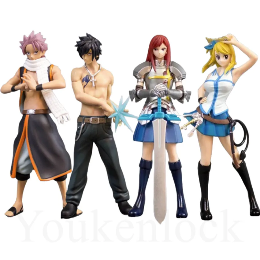 16CM-Fairy-Tail-Final-Natsu-Dragnir-Grey-Erza-Scarlet-Lucy-Anime-Figure ...