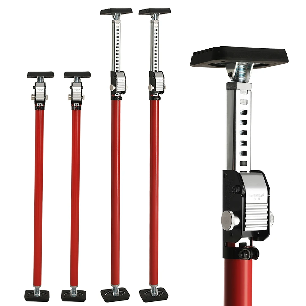 4PC Steel Telescopic Drywall Lifts Support Pole Adjustable Support ...