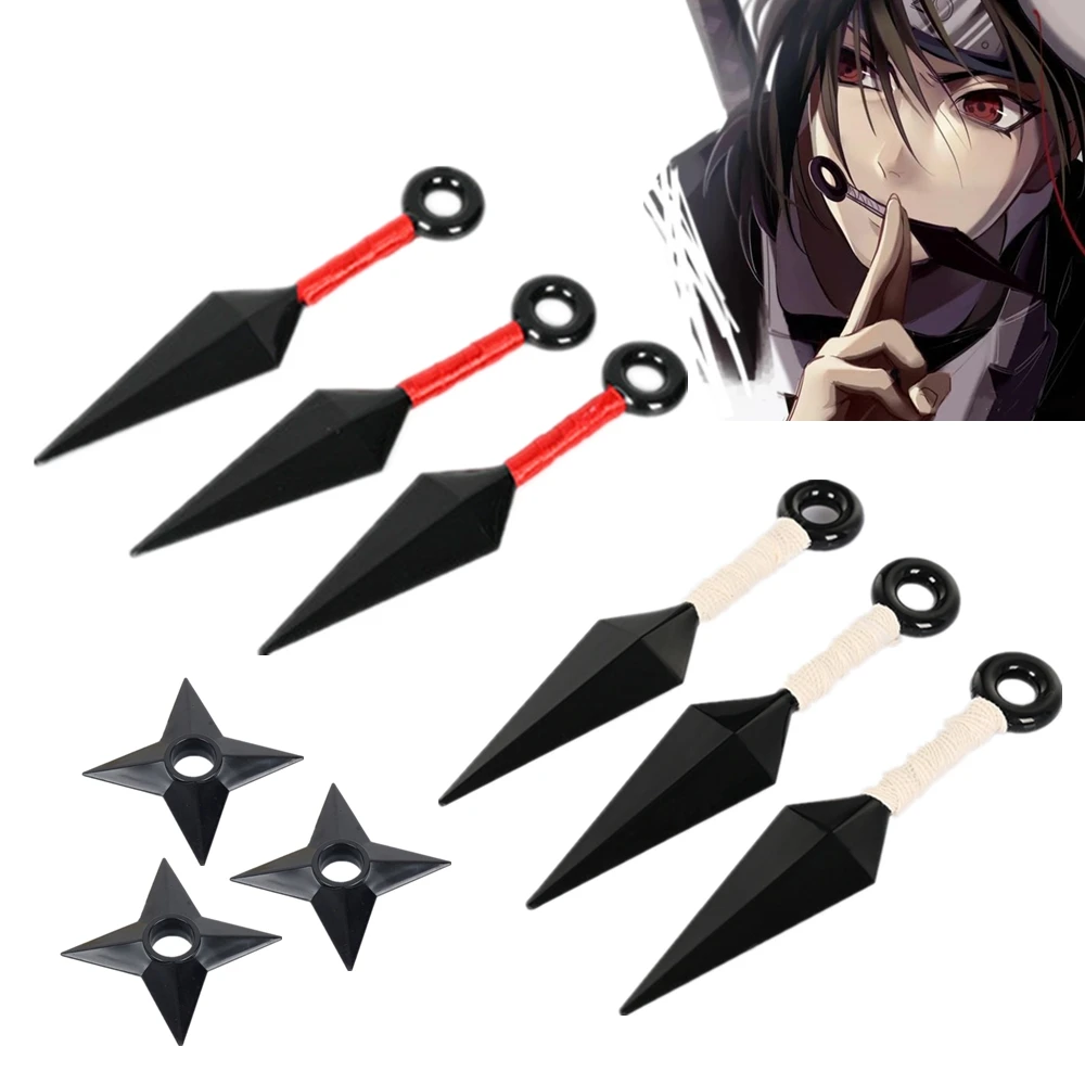 3pcs/set Narutos Accessories Akatsuki Weapons Kunai Plastic Anime ...