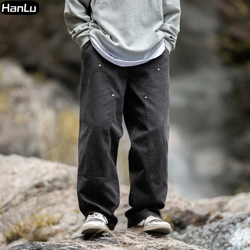 Men-s-Autumn-and-Winter-New-Street-Made-Old-Washed-American-Pants ...