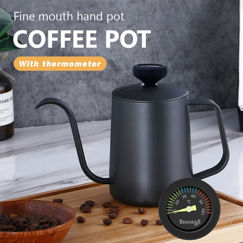 Mouth-Coffee-With-Coffee-Tea-Gooseneck-Food-Kettle-Pot-Steel-Pot-Non ...