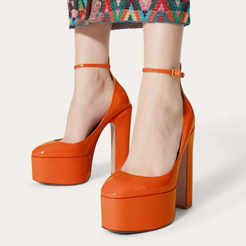 European AndAmerican Niche Brand,thick High-heeled and Thick Soled ...