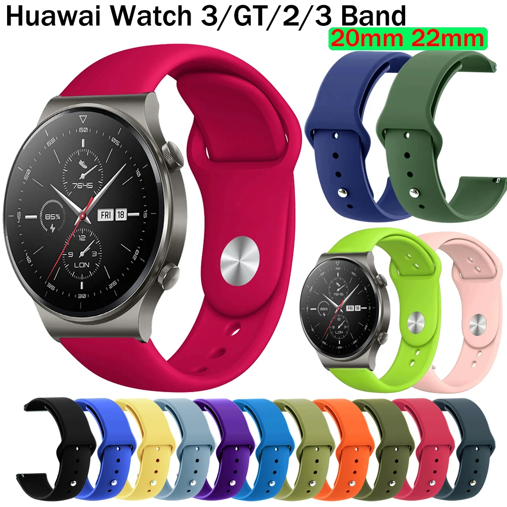 20mm 22mm Silicone Gt2 Strap for Huawei Watch GT3 GT 3 42 46mm Sport ...