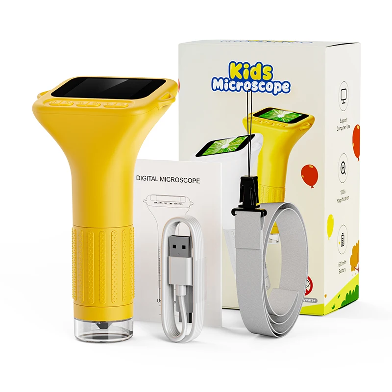 Digital Microscope Kids - 1000X Magnification Handheld Microscope With ...