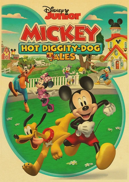 Mickey Mouse Clubhouse Poster Disney Cartoon Minnie Mouse Donald Ducks ...