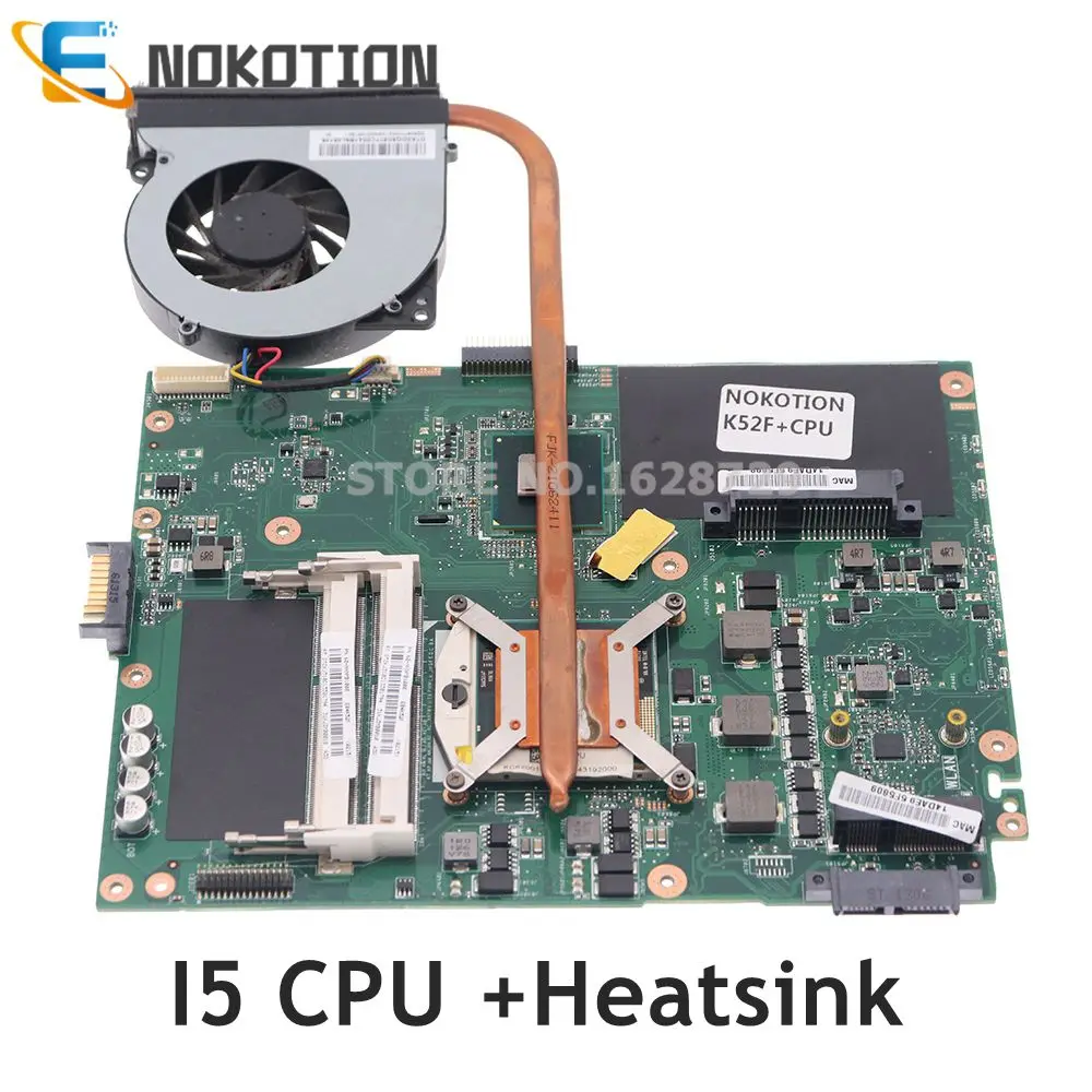 NOKOTION K52F mainboard with heatsink +CPU Fit for ASUS K52DY A52D ...