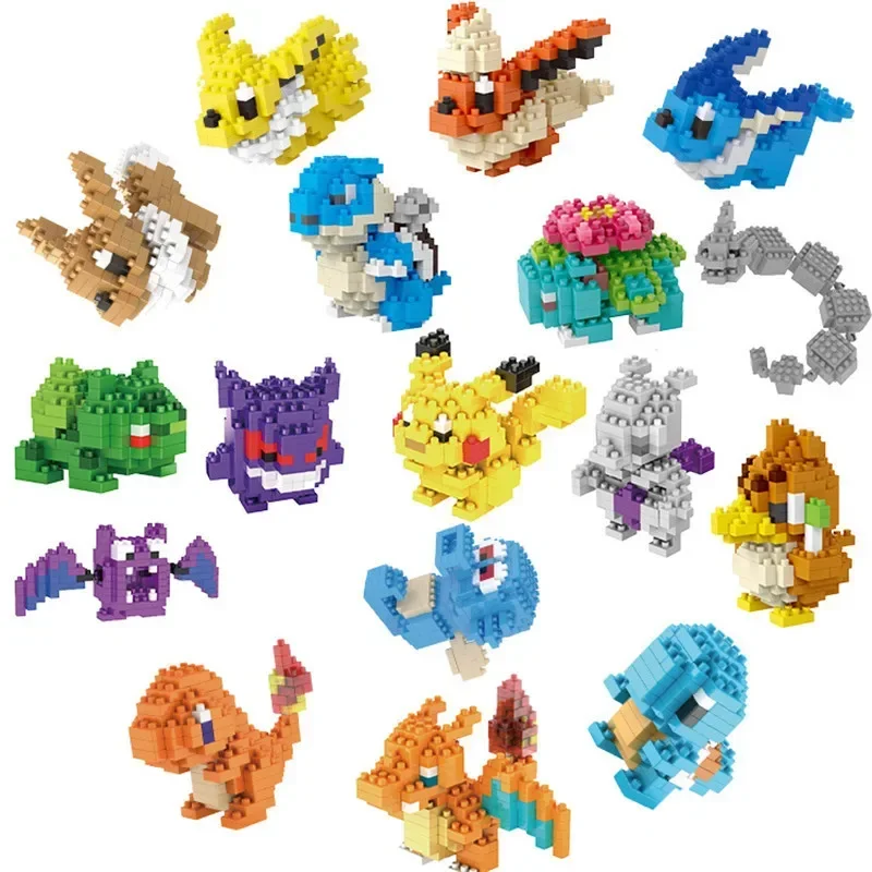 Kawaii LNO Pokemon Micro Building Blocks Snorlax Blastoise Gengar ...