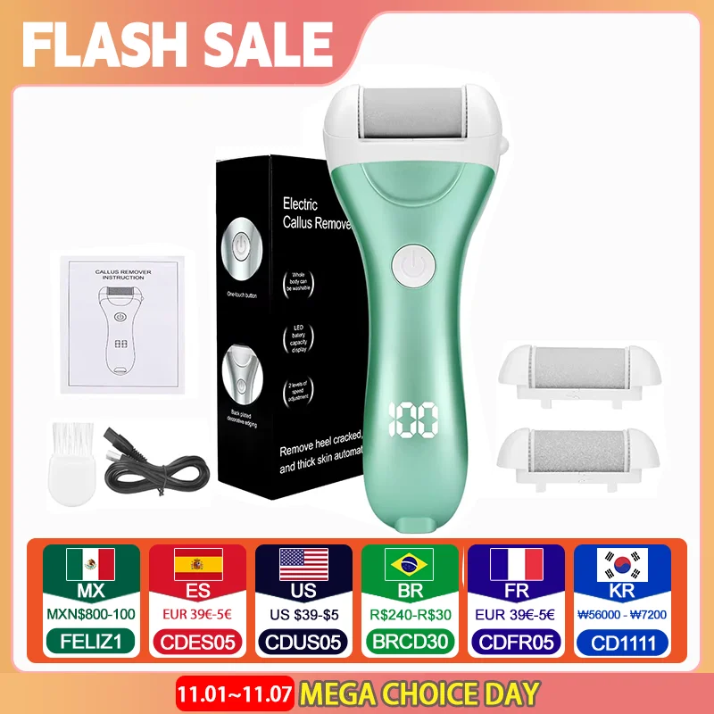 Hot-sale-Charged-Electric-Foot-File-for-Heels-Grinding-Pedicure-Tools ...