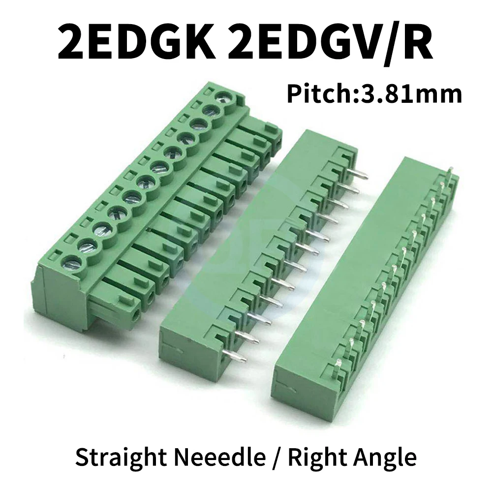 (10 Sets) KF2EDG 3.81mm ( 2EDGK + 2EDGV / 2EDGR ) Plug-in Terminal ...