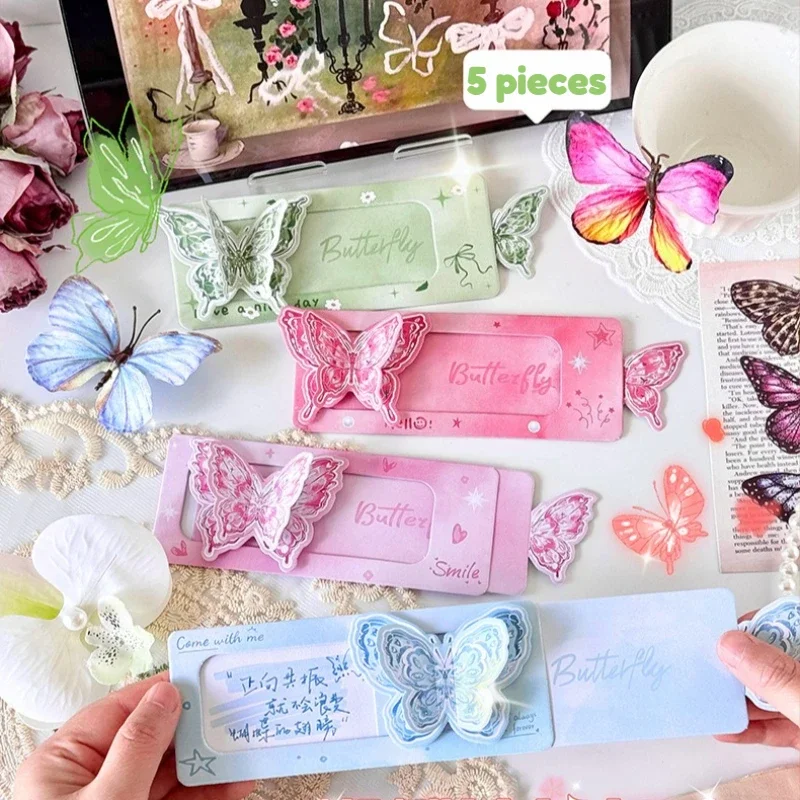 5Pcs Aesthetic Butterfly Pull-out Greeting Card - Birthday & Wedding ...