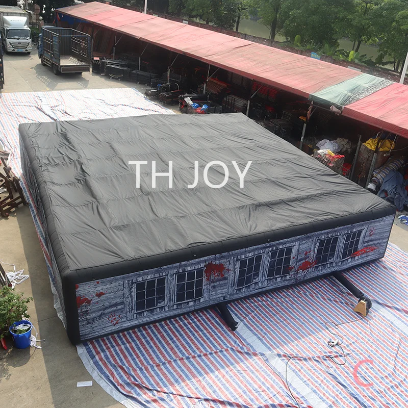 fast-shipping-10x10m-outdoor-big-inflatable-haunted-house-escape-room ...
