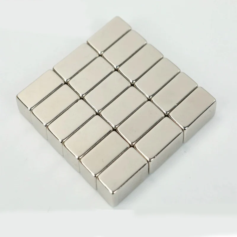 10Pcs 20x10x2 Magnetic Beads Square Car Mobile Magnet Cube N35 Super ...