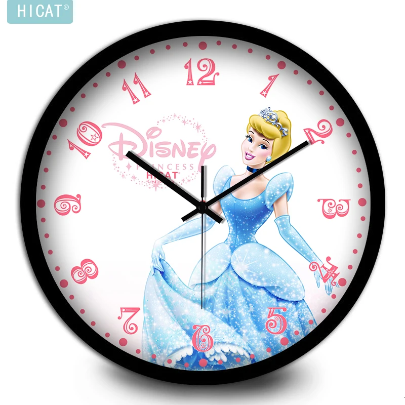 Cinderella-cartoon-hanging-clock-girl-bedroom-wall-decoration-fashion ...