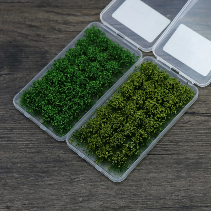 28PC Miniature Shrubs Grass Bush Plant Scene Model for DIY Simulation ...
