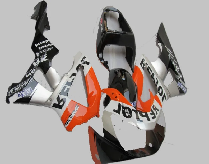 Injection-mold-Fairing-Kit-for-CBR900RR-929-00-01-Silver-black-REPSOL ...