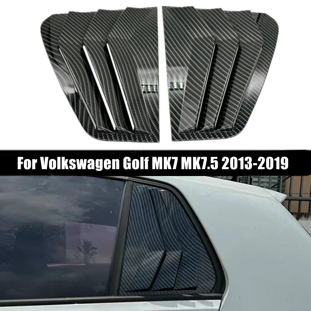 2PCS For VW Golf MK7 MK7.5 2013-2019 Car Rear Window Quarter Louver ...