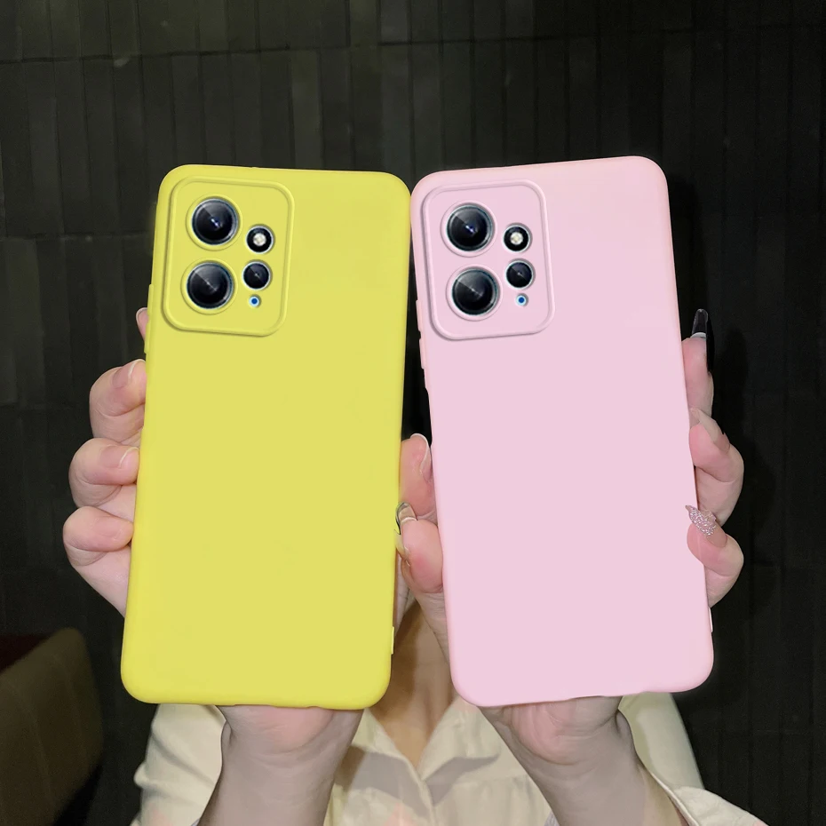 For-Xiaomi-Redmi-Note-12-4G-Case-2023-Liquid-Silicone-Soft-Candy-Back ...
