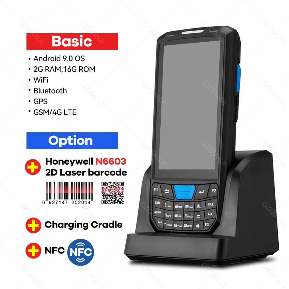 Honeywell 1d 2d Android 9 Pos Pda Rugged Handheld Terminal Pda Data ...