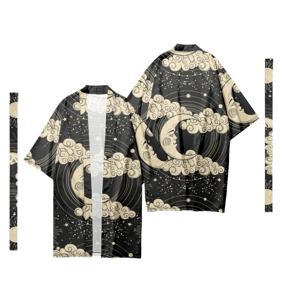 New-Japanese-Men-s-Long-Kimono-Cardigan-Samurai-Costume-Kimono-Moon ...
