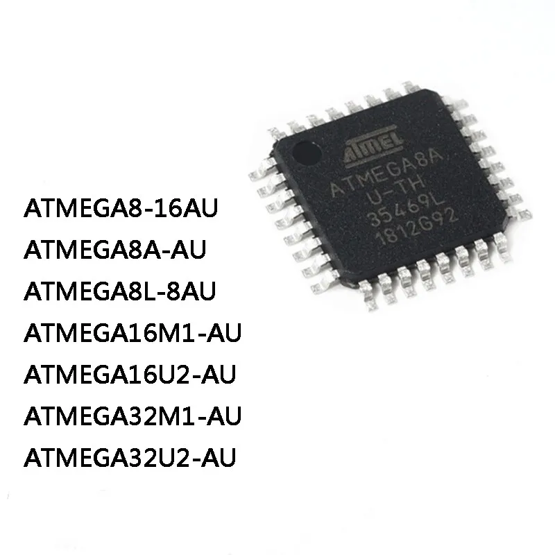 2pcs New Atmega8 16au Atmega8a-au Atmega8a Atmega8l 8auatmega16m1 Atmega16u2 Atmega32m1 ...