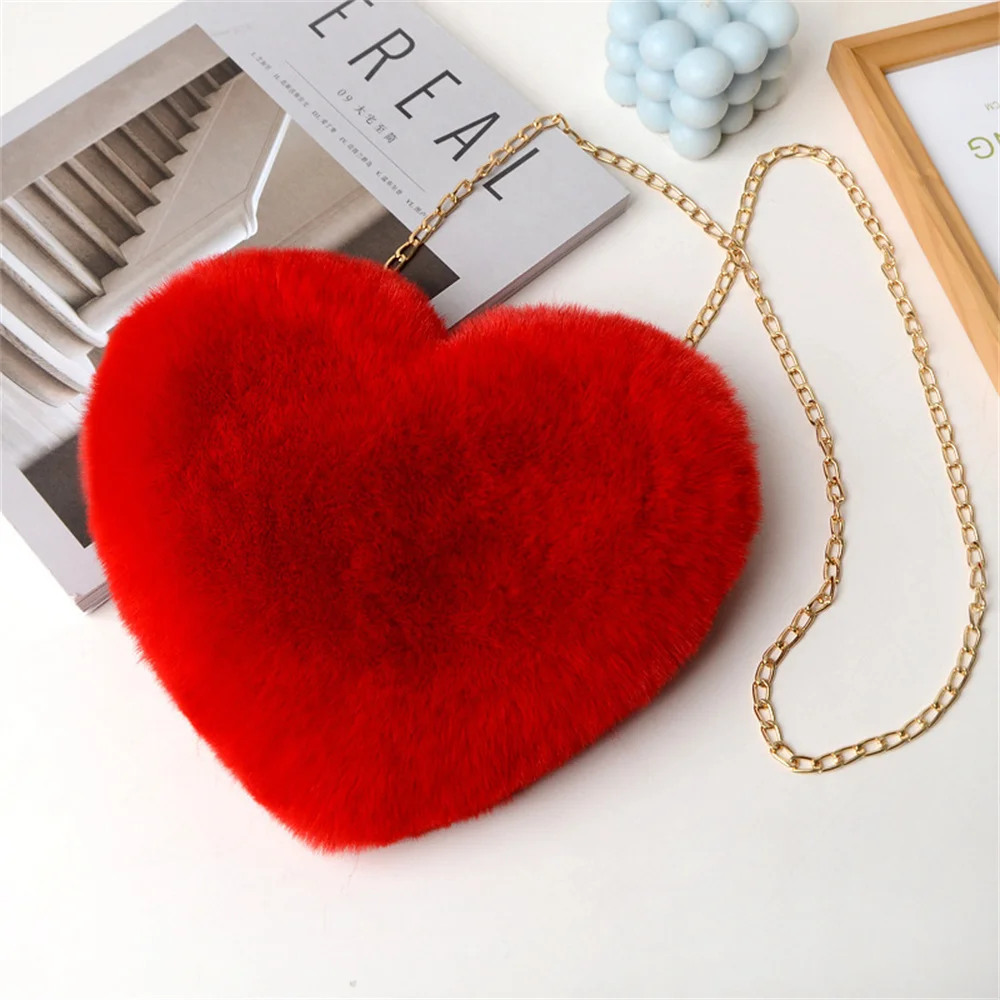 Women-s-Heart-Shaped-Handbags-Cute-Kawaii-Faux-Fur-Crossbody-Bags ...