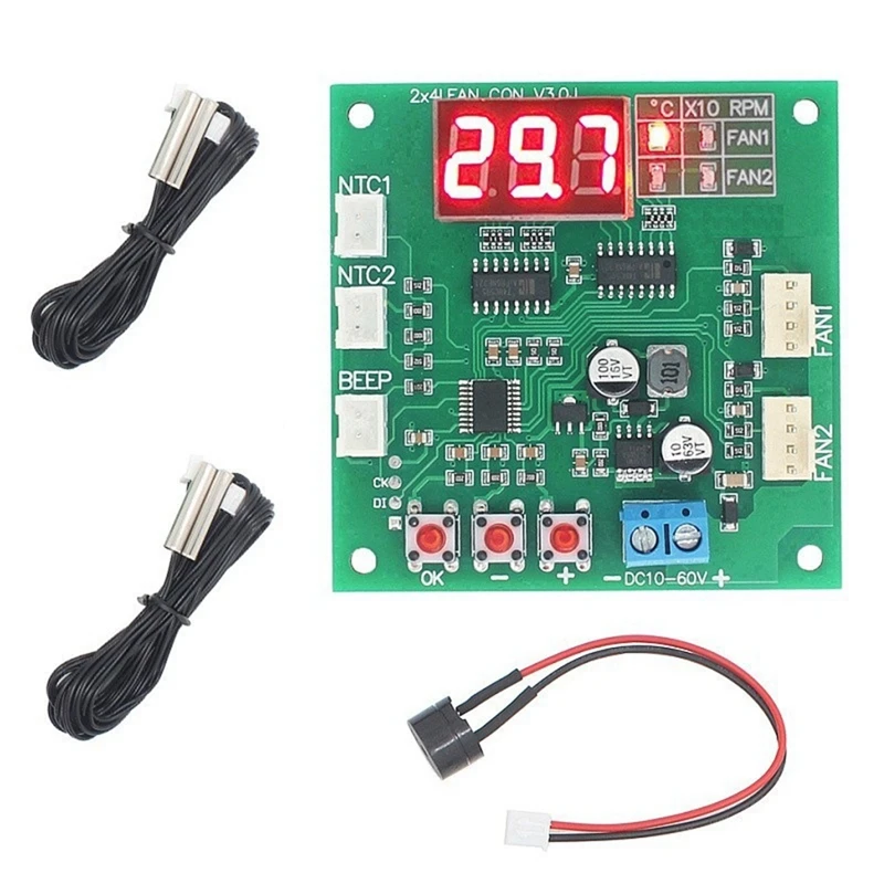 2-Channel-4-Wire-DC-12V-24V-48V-PWM-Motor-Fan-Speed-Controller-Digital ...