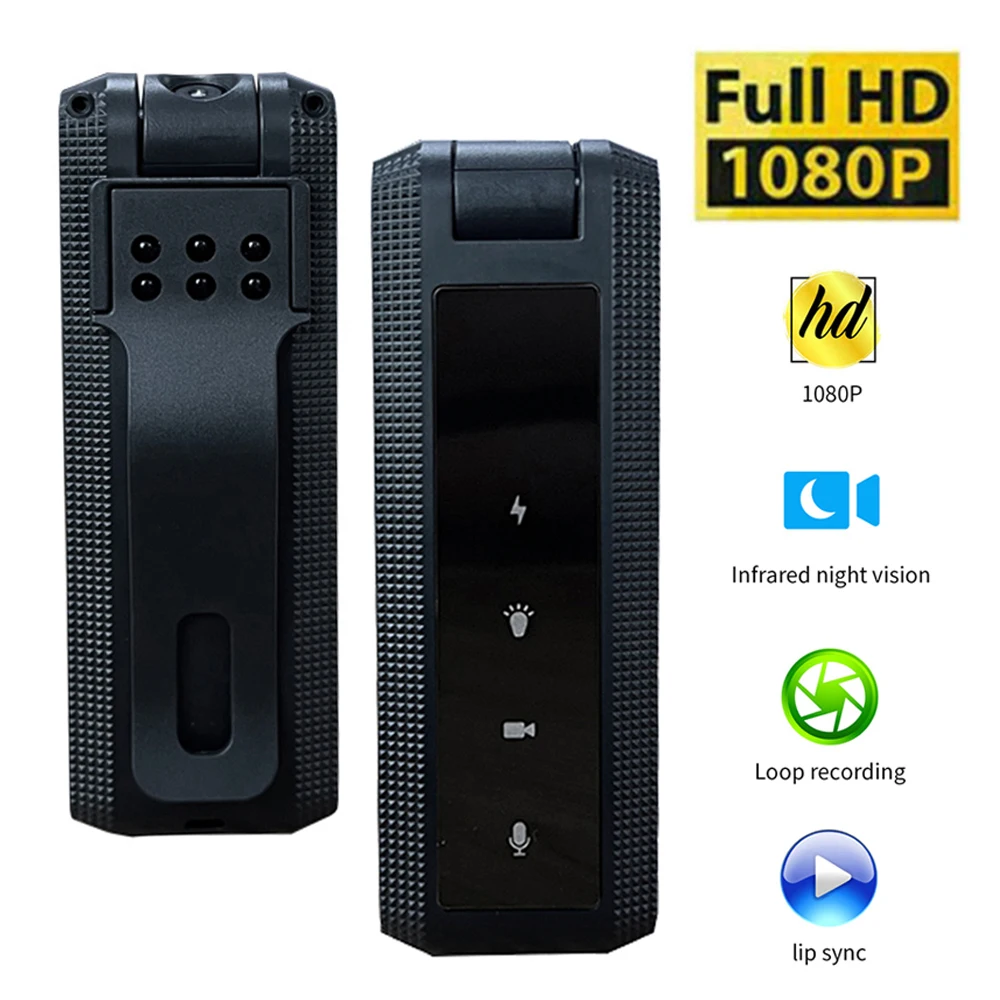 Mini Camera HD 1080P Micro Body Camcorder Night Vision DV Video Voice ...