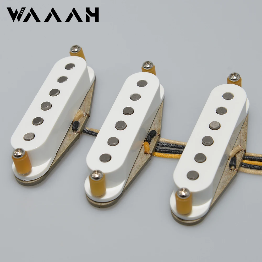 Vintage 1969 Handmade SSS Alnico 5 Guitar Pickups Grey Bottom Plate ...