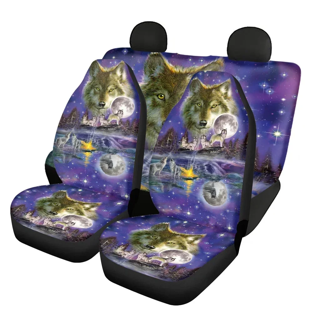 Car-Accesorios-Galaxy-3D-Wolf-with-Moon-Front-Back-Car-Seats-Cover-Full ...