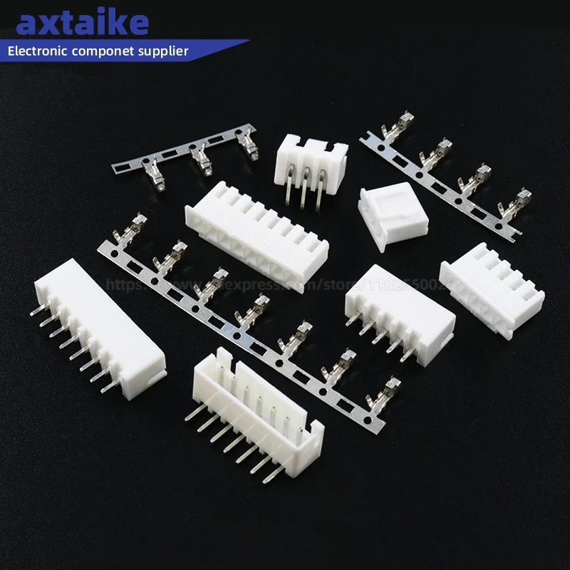 100PCS XH2.54 2 p 3p 4p 5p 6p 7p 8p 9 10 11 12 핀 2.54mm 피치 터미널 키트/하우징/핀 헤더 JST 커넥터 와이어 커넥터